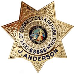 CDCR CURVED BADGE with PANEL