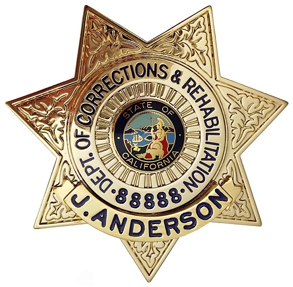 CDCR FLAT BADGE with PANEL