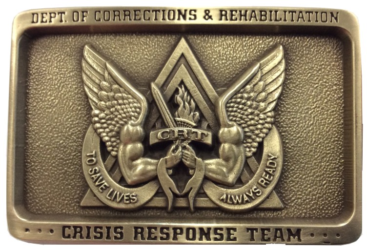 CDCR Solid Brass CRT Belt Buckle