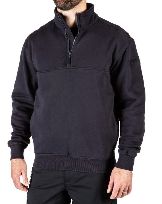 NAVY Edwards 5.11 1/4 Zip Workshirt