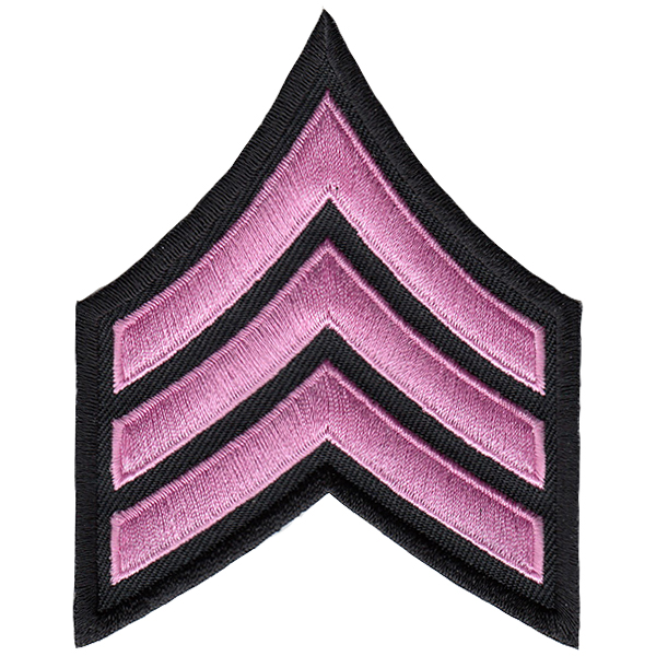 CDCR Pink Sergeant Chevrons (Pair)