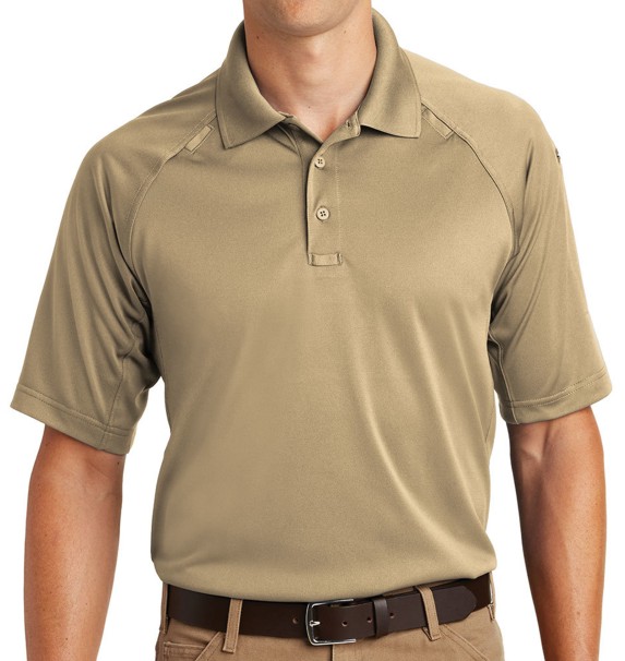 TAN Cornerstone Short Sleeve Polo