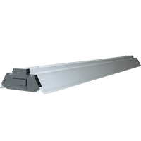 Lights of America 4' fluorescent shoplight (Stainless Steel Finish ...