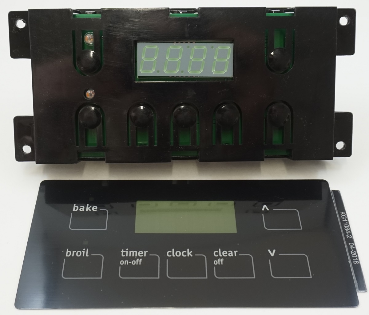 FGD400-725 - Range Control Board and Overlay Kit, Black, Clock/Timer