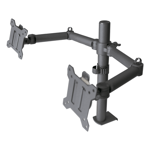 Dual Monitor Arm Vesa Mount post style - Black