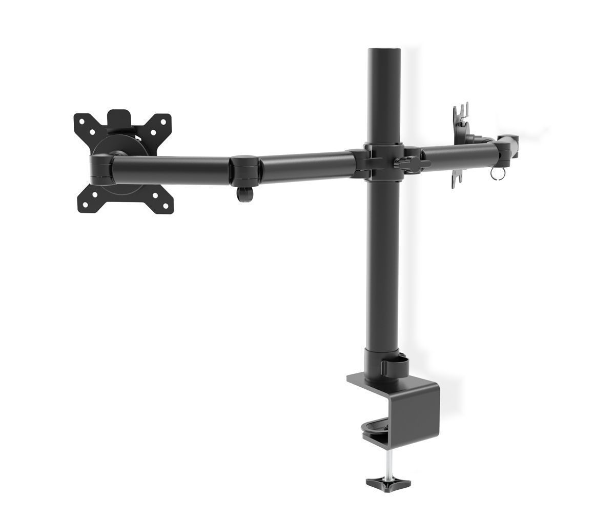 Dual Monitor Arm Vesa Mount post style - Black