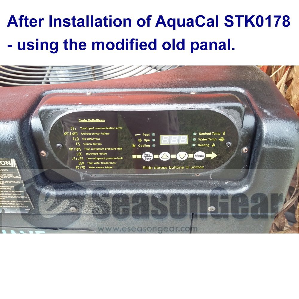 AquaCal STK0178 Display Installation - Using the old panel