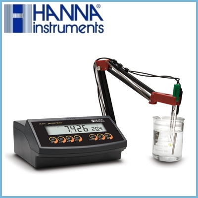 HANNA HI 2212 Bench pH meter, 3 points cal