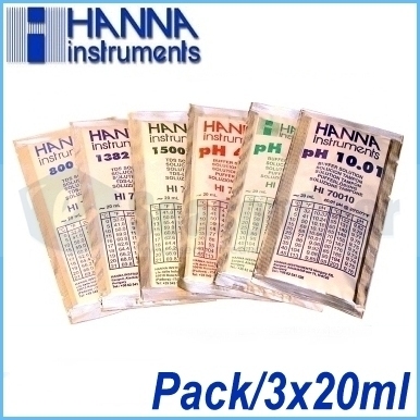 HANNA HI 70080P 800 ppm TDS Solution, 3x20ml