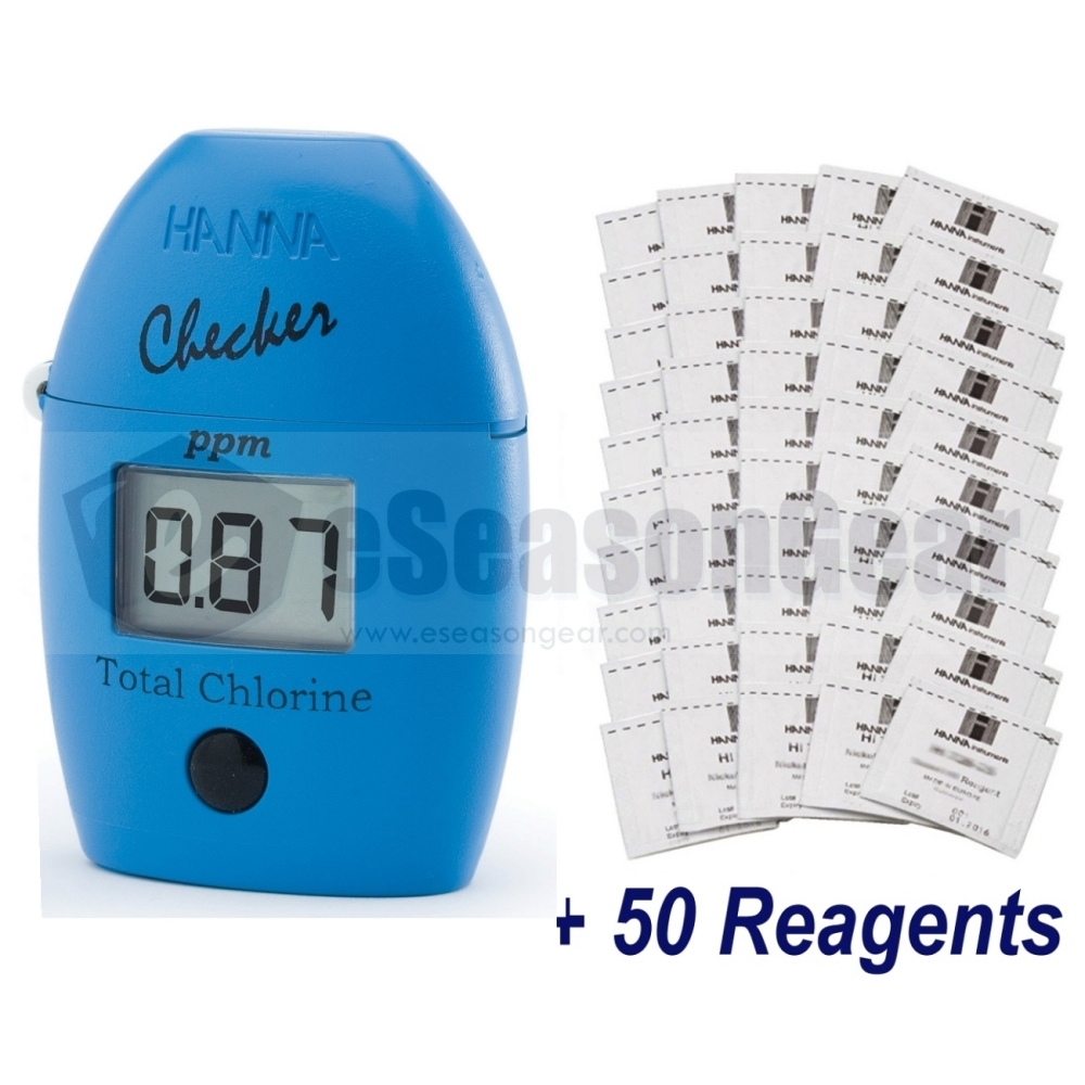 HANNA HI 711 + 50 Reagents Total Chlorine Checker Combo