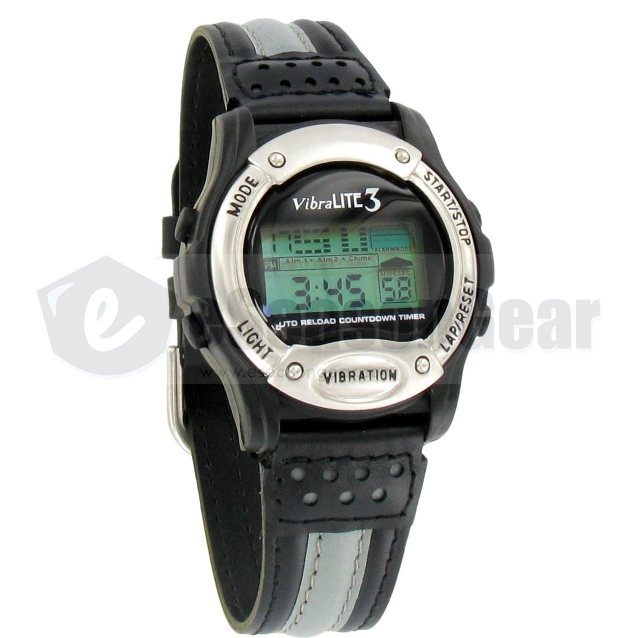 $48 VibraLITE 3 Vibrating Watch, VL300L, Black/Gray, Free Shipping!