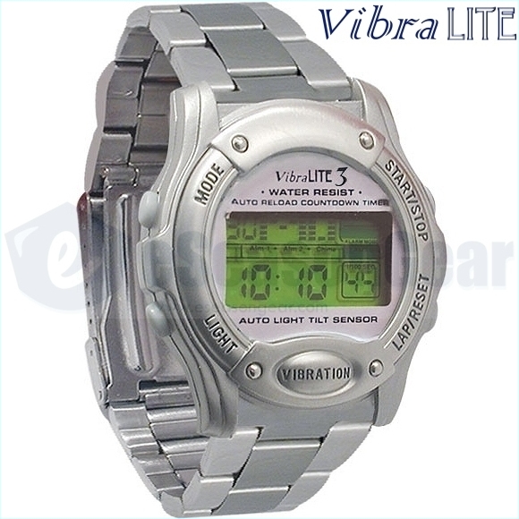 $56 VibraLITE 3 Vibrating Watch, VL300SS, Stainless Steel, Free Shipping!