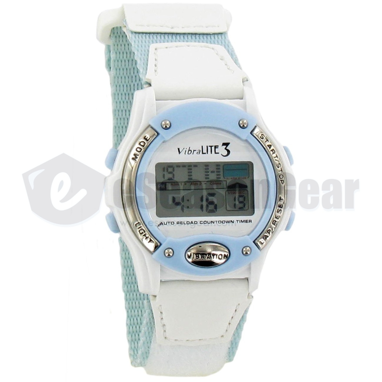 $43 VibraLITE 3 Vibrating Watch, VL300V-WB, White/Blue, Free Shipping!