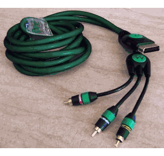 10FT Monster XBOX AV Cable Composite RCA Video Analog Audio MC XGL200R 10