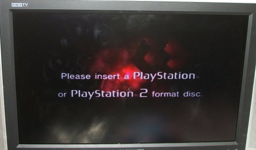 PS2 - Red Screen Of Death, "Format Disc"
