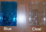 Slim PS2 Clear & Clear Blue Case