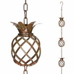 Rain Chains, Copper Rain Chains, Rain Gutter Chain | GardenFun.com