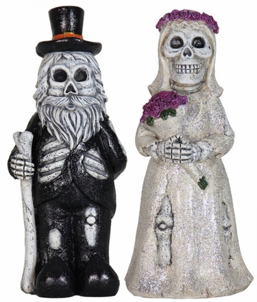 12" Wedding Skeleton Gnomes (Set of 2) only $39.99 at Garden Fun