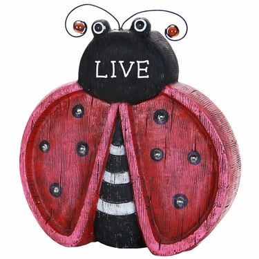 13" Solar Ladybug LED Marquee Statue only $36.99 at Garden Fun