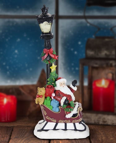 15" LED Lamp Light w/Santa Sleigh - Battery Powered only $29.99 at ...