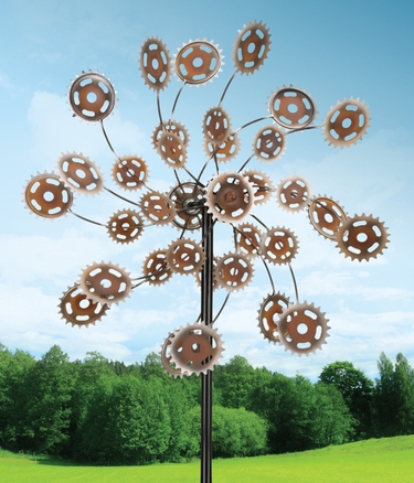 26" Rustic Gears Kinetic Wind Spinner only $119.99 at Garden Fun