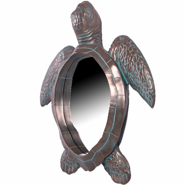 28" Sea Turtle Mirror - Bronze Finish only $379.99 at Garden Fun