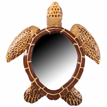 28" Sea Turtle Mirror - Painted only $349.99 at Garden Fun