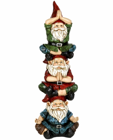 28" Solar Stacked Zen Gnomes only $109.95 at Garden Fun