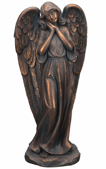 30" Antique Copper Angel Statue only $139.99 at Garden Fun
