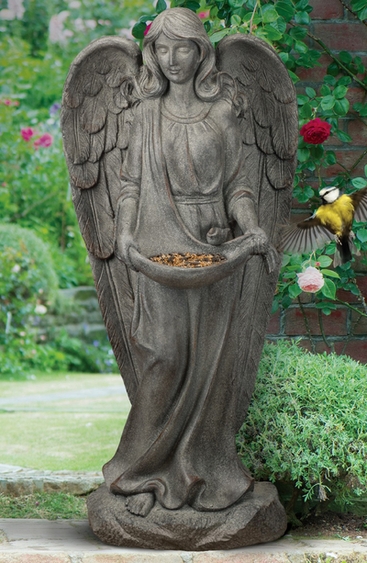 40" Terrazzo Angel Statue & Feeder only $289.95 at Garden Fun