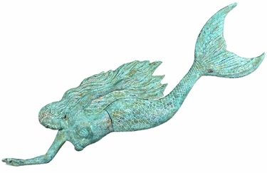 67" Swimming Mermaid Wall Decor - Shipwreck Finish only $539.95 at ...