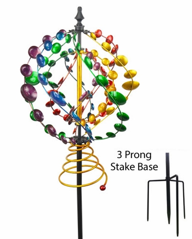 84" Cork Screw Sphere Wind Spinner only $246.95 at Garden Fun