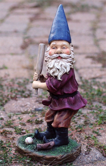 Baseball Gnome | Gnome Figurine | GardenFun
