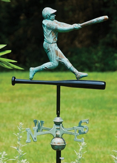 Baseball Player Weathervane only $199.00 at Garden Fun