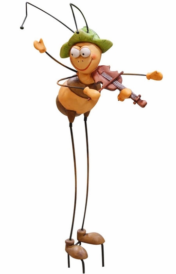 Bee Playing Violin Garden Stake only $29.99 at Garden Fun