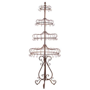 Antique Bronze Metal Display Stand with Hooks only $489.99 at Garden Fun
