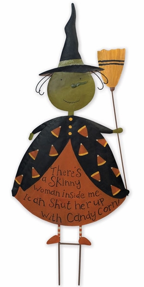 Candy Corn Witch Stake only $29.99 at Garden Fun