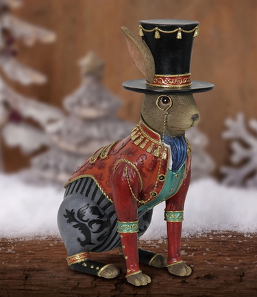 Christmas Rabbit Decor only $29.99 at Garden Fun