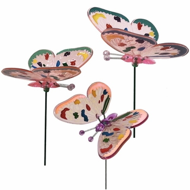 6" Colorful WindyWings Butterfly Garden Stakes (Set of 5) only $32.99 ...