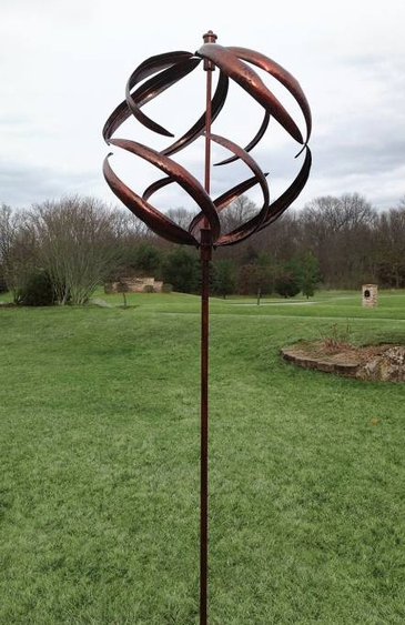 Copper Sphere Wind Spinner only $149.99 at Garden Fun