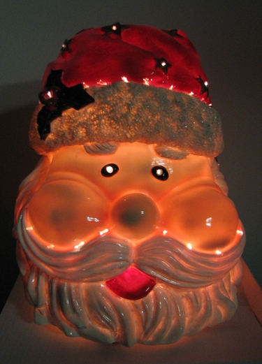Fiber Optic Christmas Santa Claus Head only $24.99 at Garden Fun