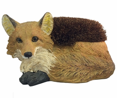 Fox Statue Boot Brush/ Shoe Scraper – Animal Boot Brushes – Garden Fun