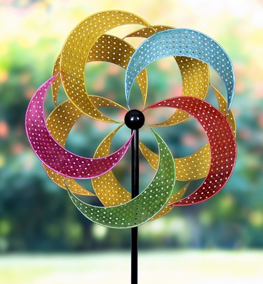 Giant Multi-Color Pinwheel Double Spinner only $109.99 at Garden Fun