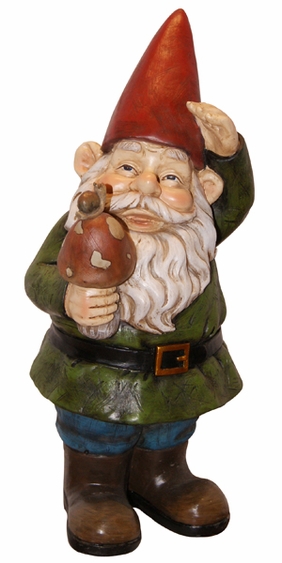 Gnome Explorer with Mushroom – GardenFun.com