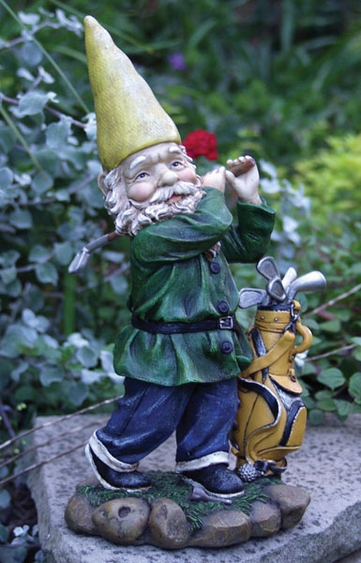 Golf Gnome Figurine only $19.99 at Garden Fun