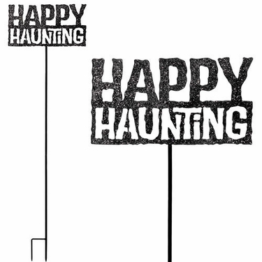 Happy Haunting Stake / Sign only $17.99 at Garden Fun