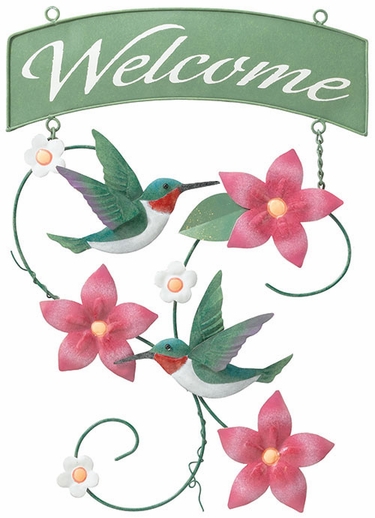Hummingbird Welcome Sign only $26.99 at Garden Fun