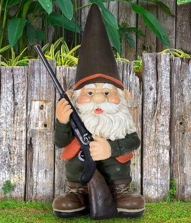 Hunting Gnome only $44.99 at Garden Fun