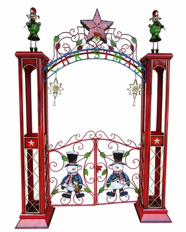 Large Christmas Gate w/Arch & LED Star only $1,995.99 at Garden Fun