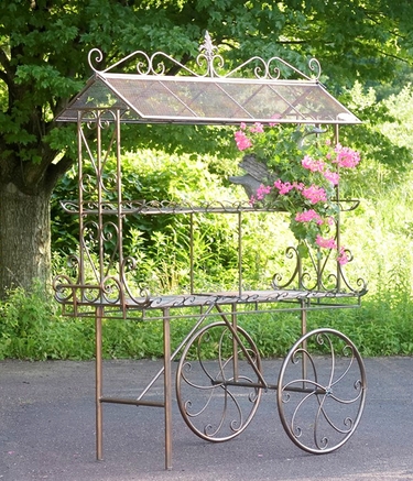 Large Flower Cart "Stephania" - Bronze only $1,499.99 at Garden Fun